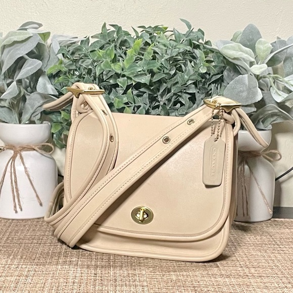 Coach | Bags | Vintage Coach Bone Legacy Small Flap 9965 | Poshmark